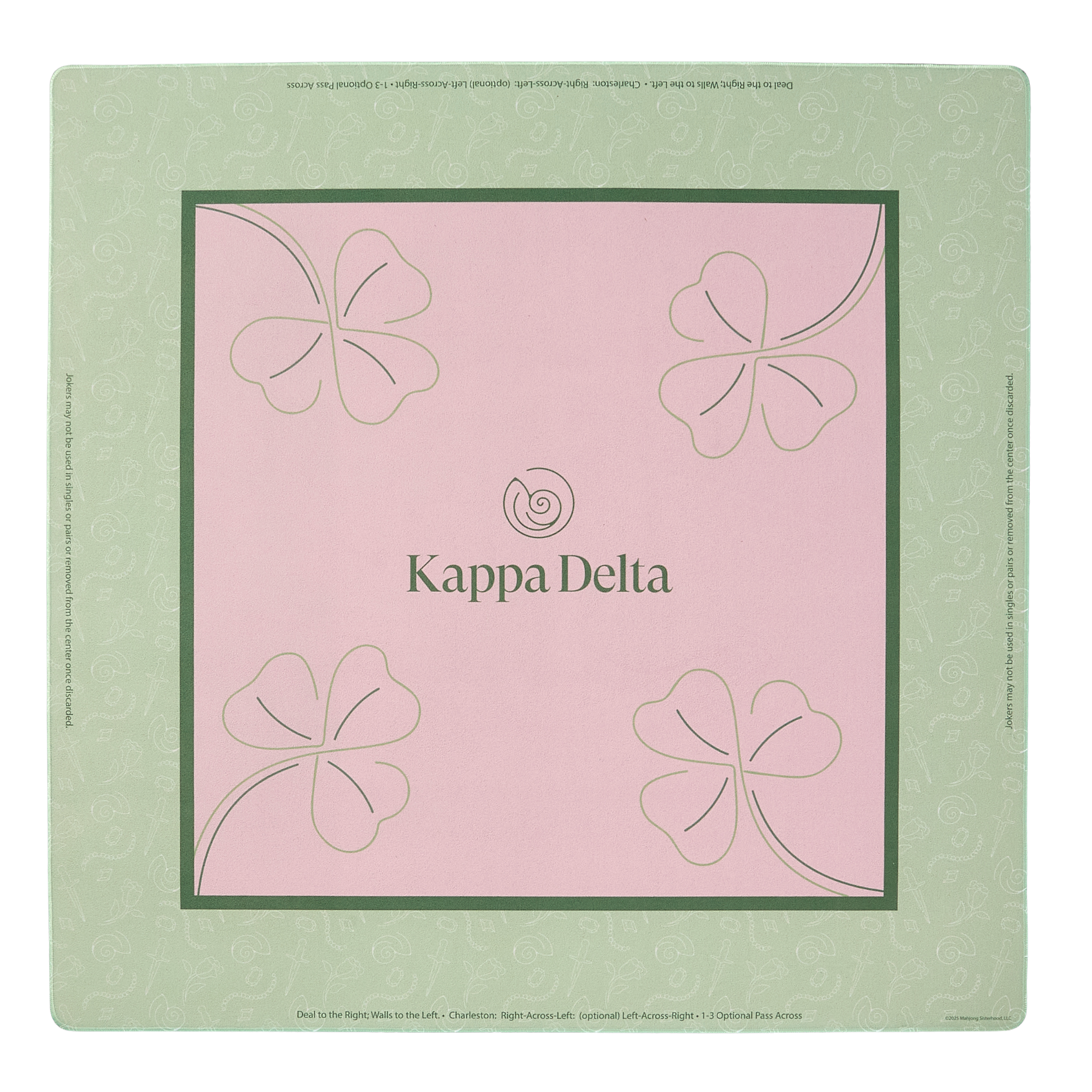 Kappa Delta Mahjong Mat – Mahjong Sisterhood